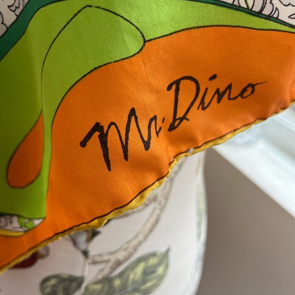 Accessories | Italy Silk Scarf Mr Dino | Poshmark
